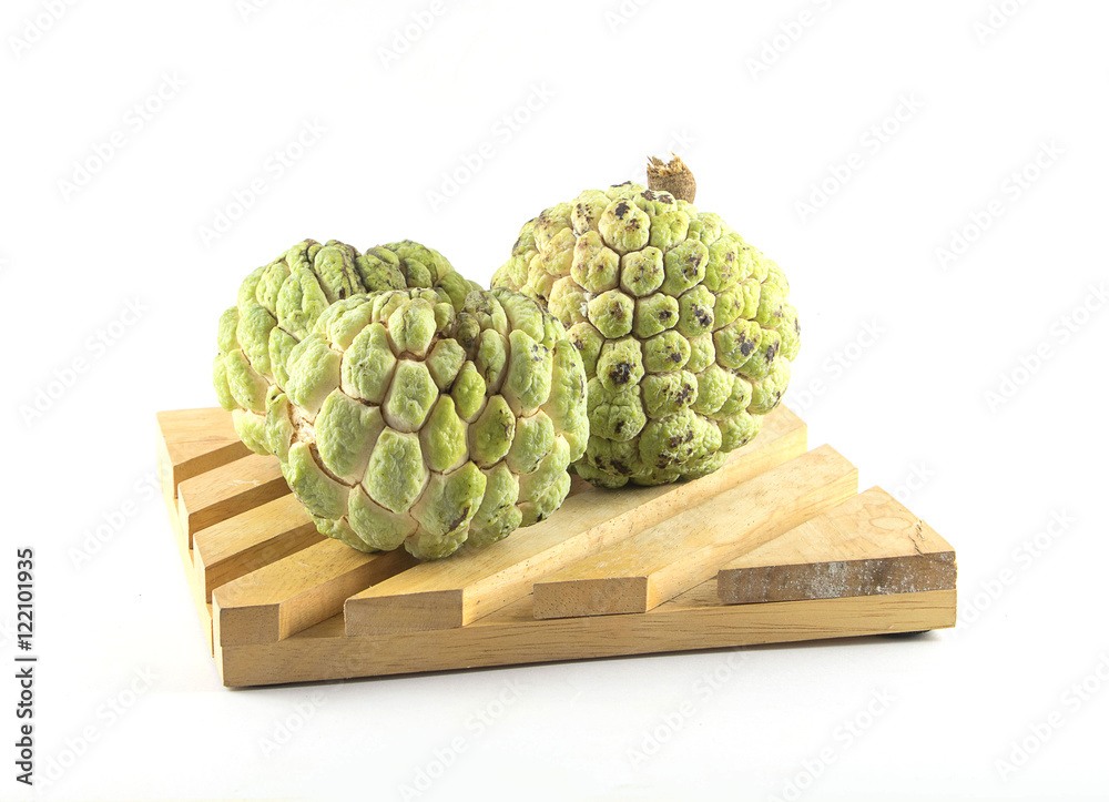 sugar apple isolated on white background Stock Photo | Adobe Stock