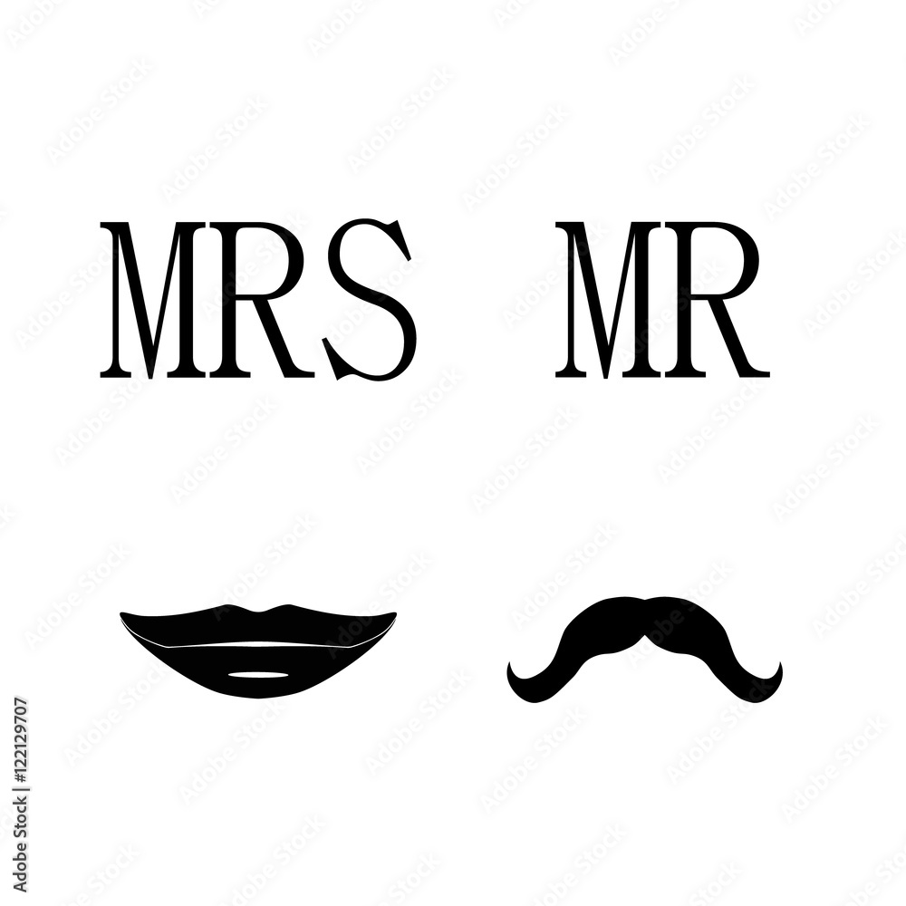 Mrs And Mr Symbols Stock Vector Adobe Stock mrs-and-mr-symbols-stock-vector-adobe-stock