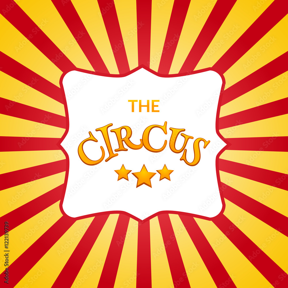 Classic circus poster design template. Circus background design Stock ...
