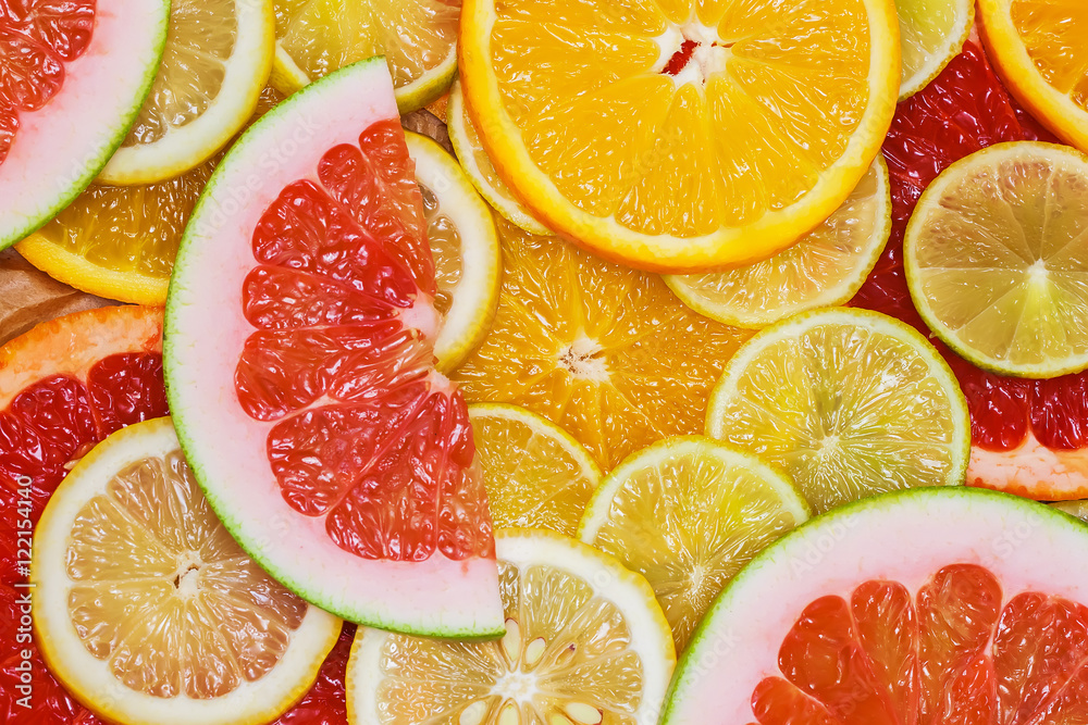 Juicy bright citrus fruit for natural background, vitamins and healthy ...