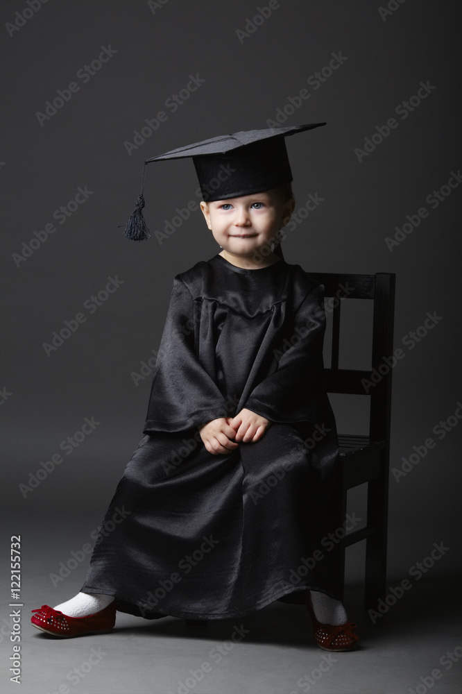 diploma graduating little student kid Stock Photo | Adobe Stock