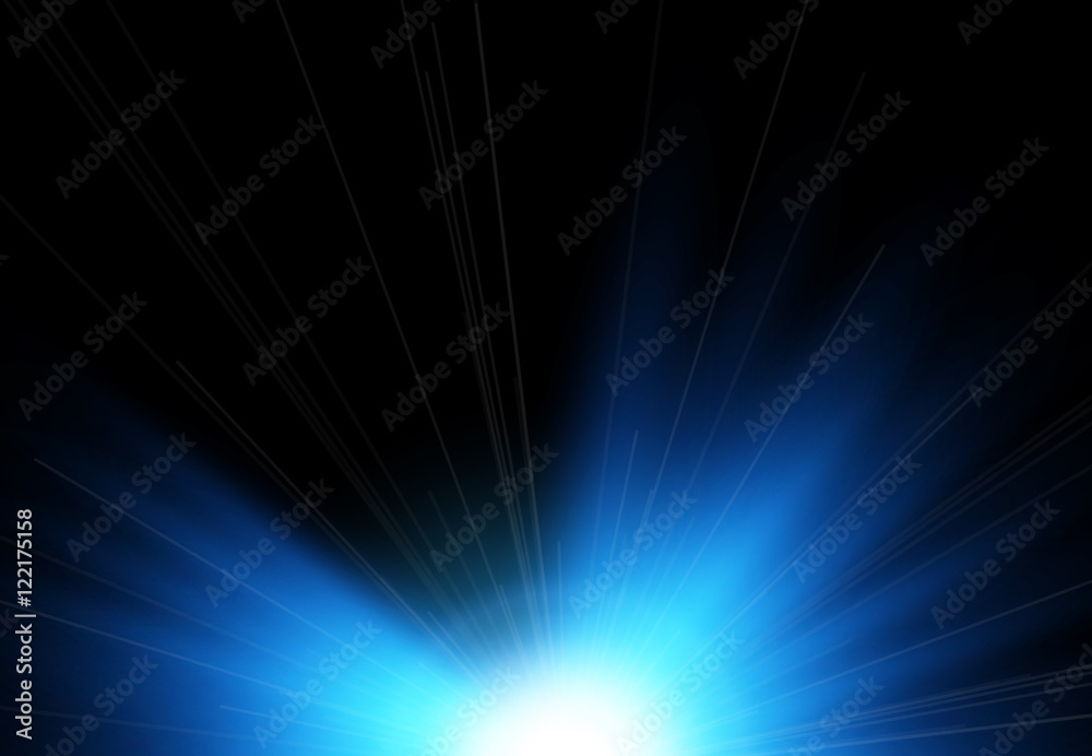 Sun flash with rays and spotlight. Light effect, sun rays, beams on ...