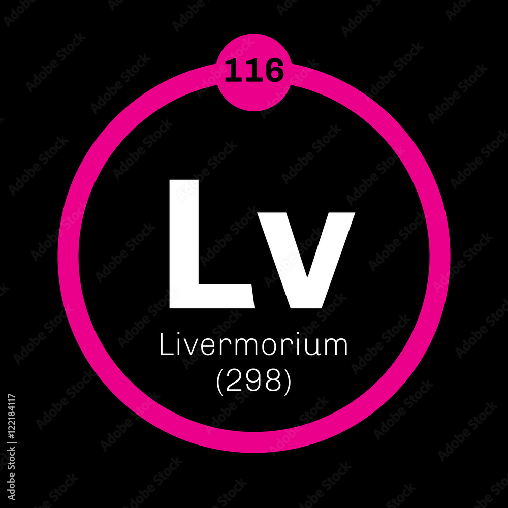 Livermorium chemical element Stock Vector | Adobe Stock