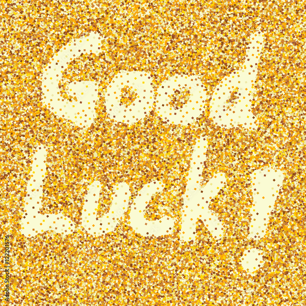 Good luck message gold dust on seamless background. Stock Vector ...