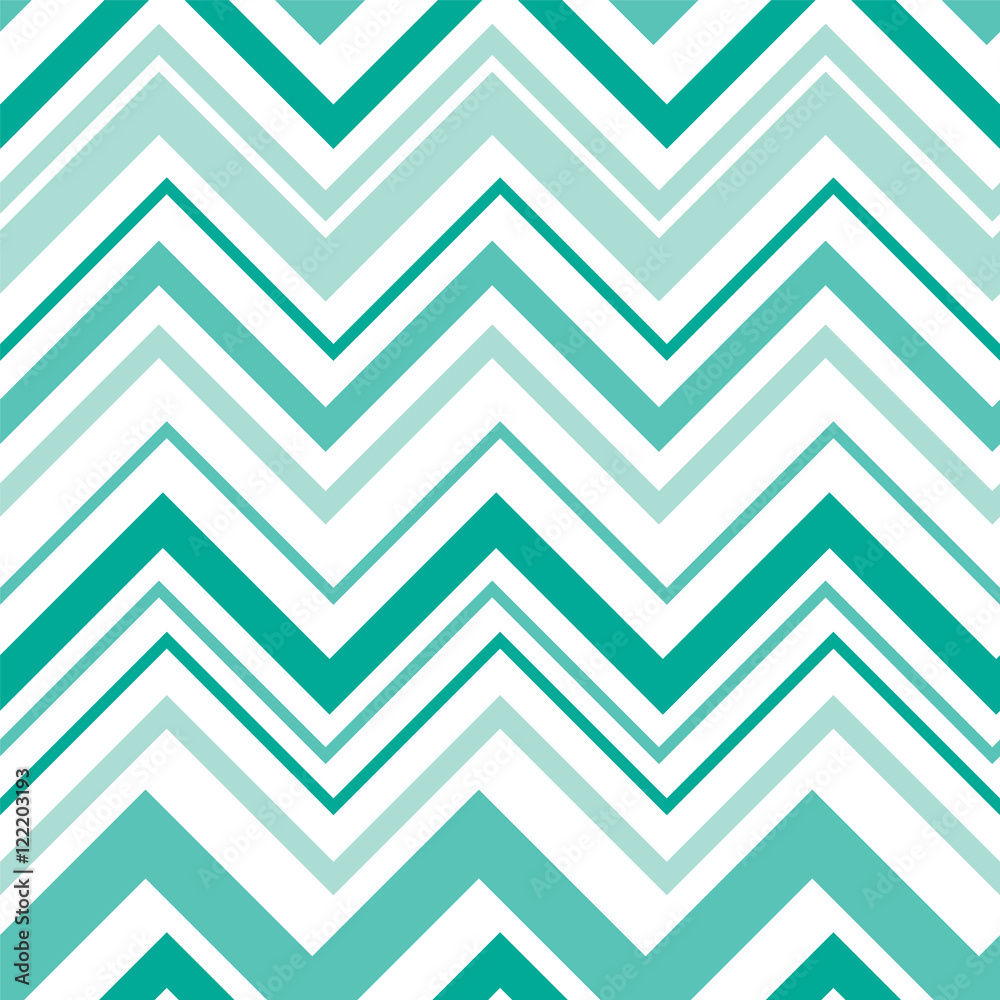 Teal Chevron Patterns