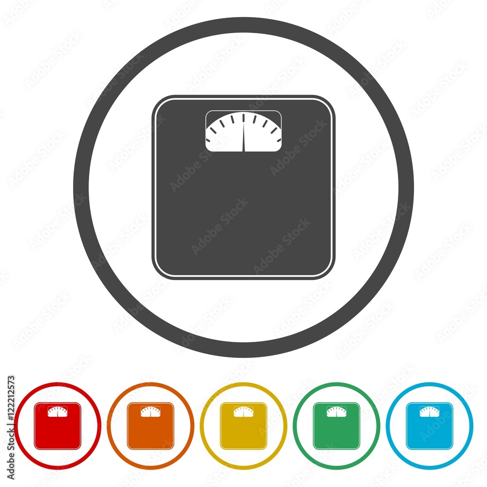 Scale sign. Vector illustration icon Stock Vector | Adobe Stock