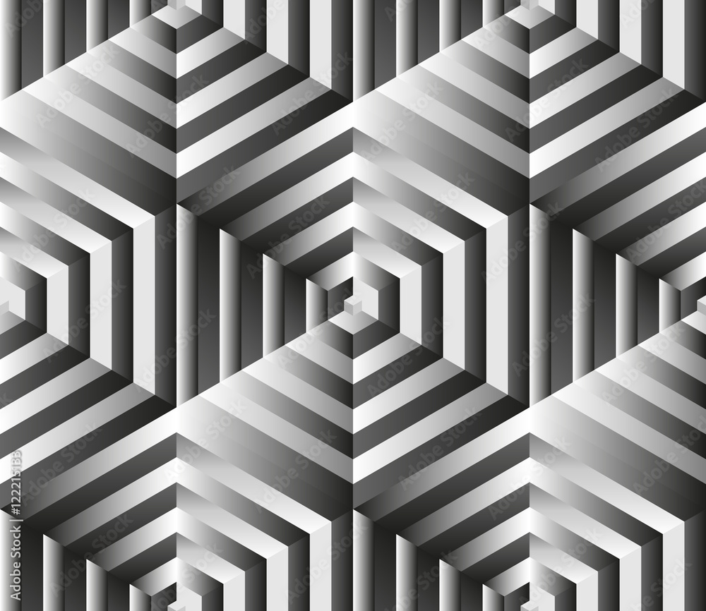 geometric polygon seamless pattern.Fashion graphic design.Vector ...