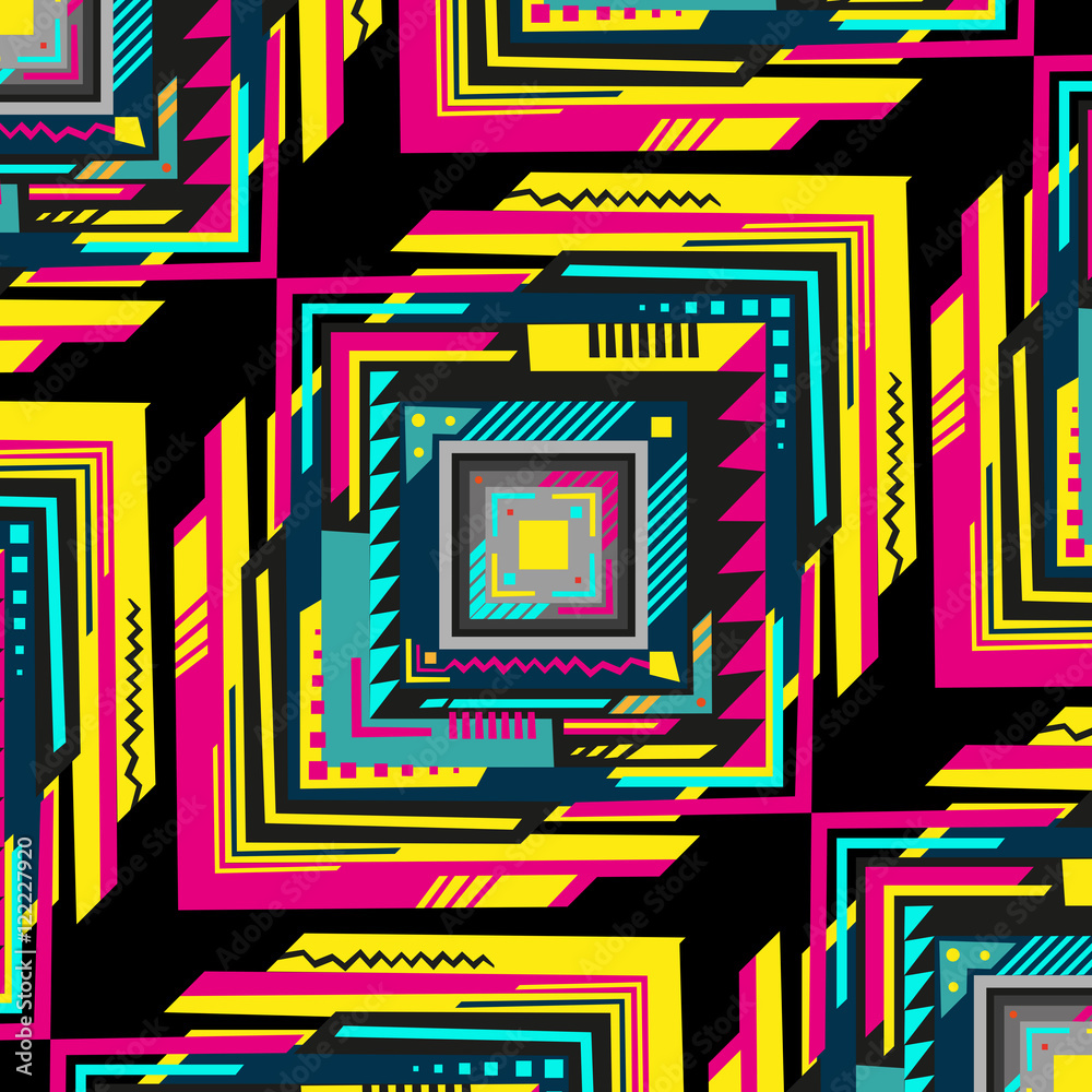 The eighties background pattern wallpaper vector de Stock | Adobe Stock