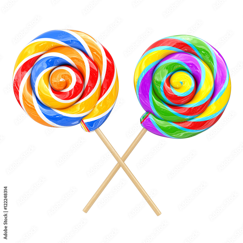 Rainbow Lollipops Clipart