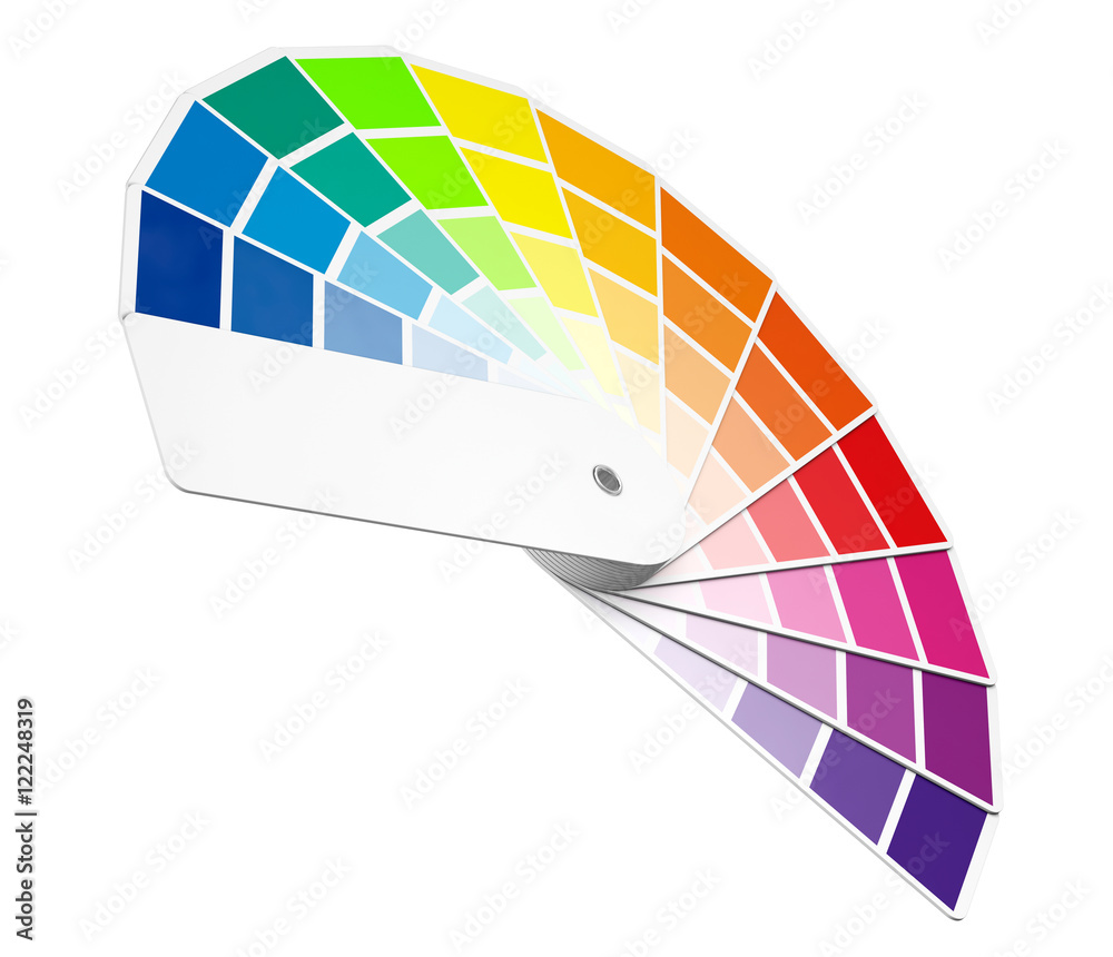 Color Palette Guide. 3d Rendering Stock Illustration | Adobe Stock