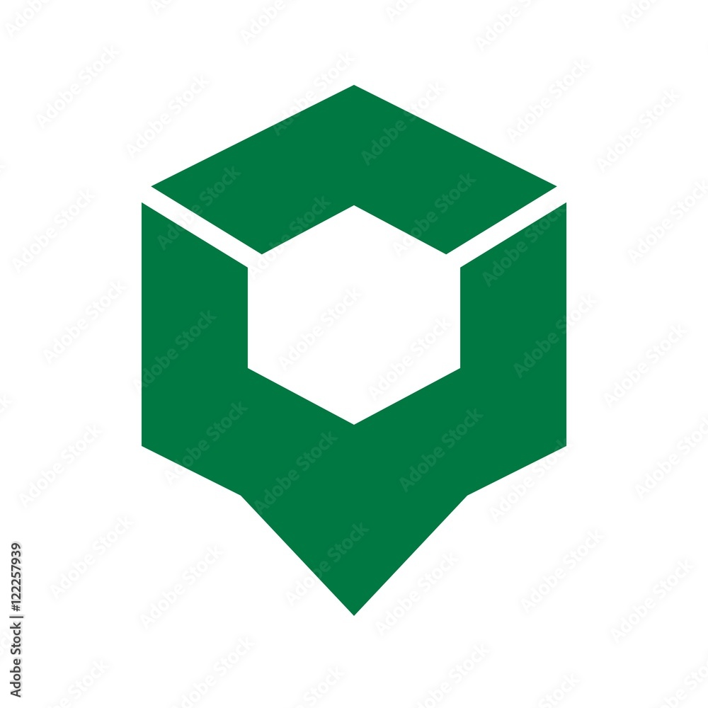 Polygon logo design Stock Vector | Adobe Stock