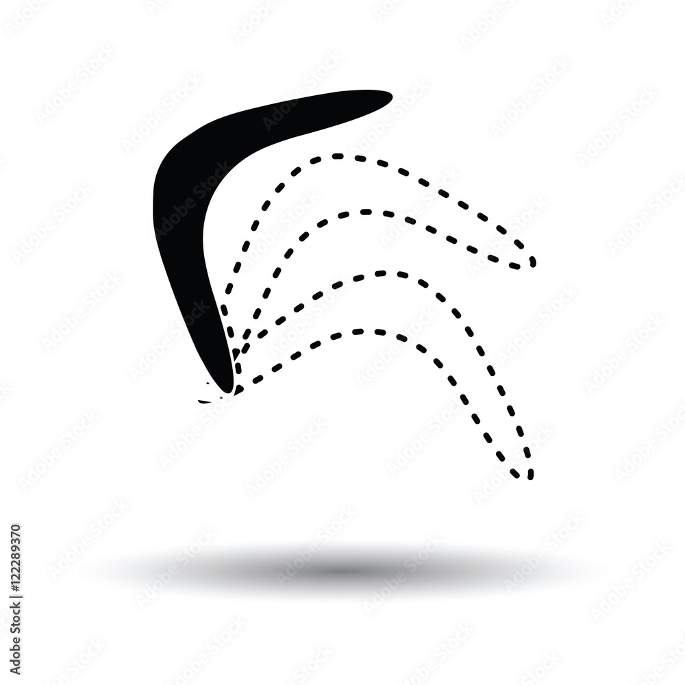 Boomerang icon Stock Vector | Adobe Stock
