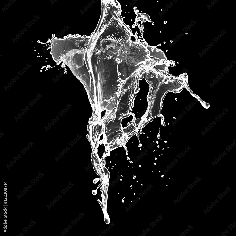 splash on black background. Paint splash for design use. splash paint ...