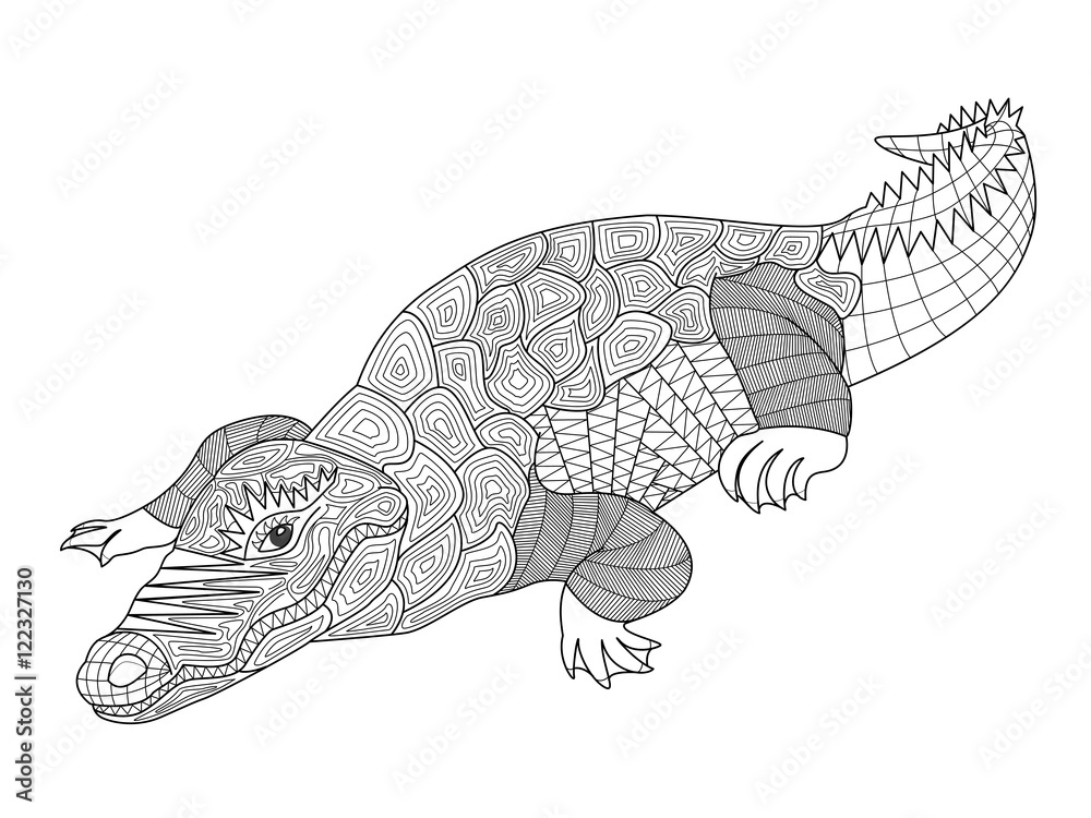 Crocodile Coloring Pages