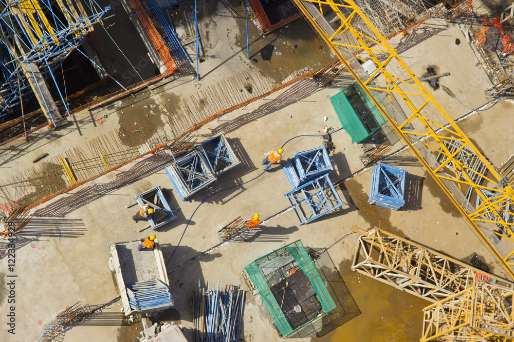 Construction site - Top view Stock Photo | Adobe Stock