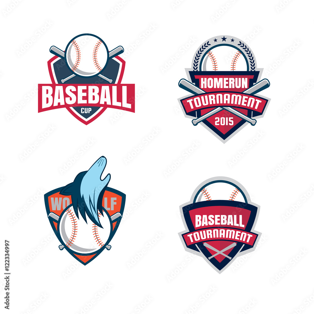 Vetor de Baseball badge set,sport logo collection,team identity,vector ...