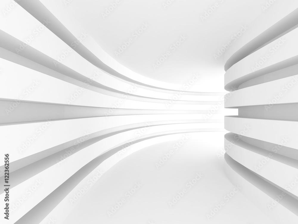 Abstract Modern White Architecture Background Stock Illustration ...