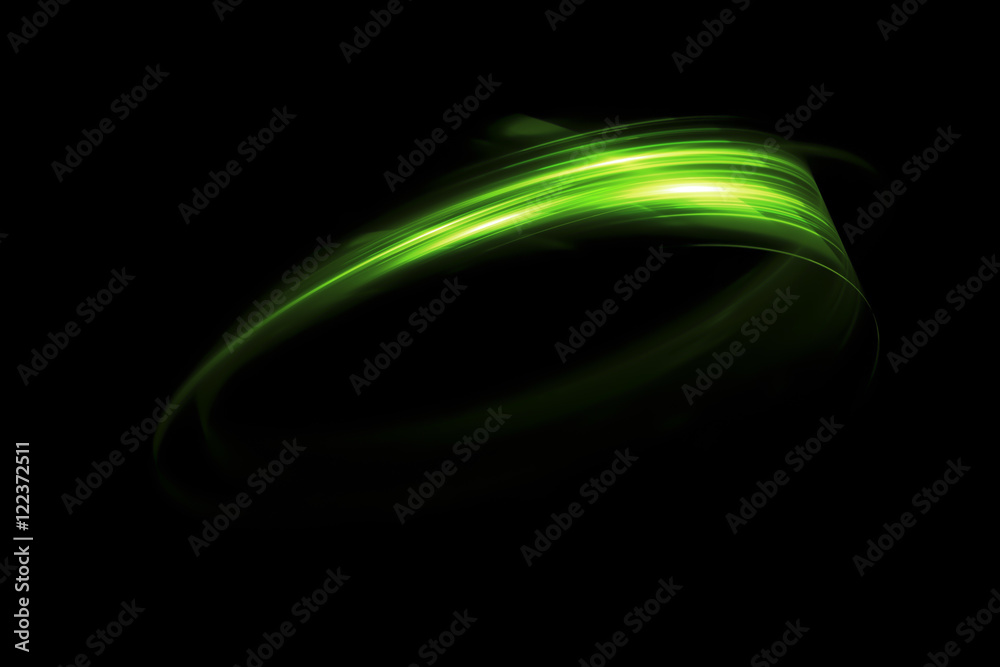 Glow swirl light effect. Circular lens flare. Abstract rotational lines ...