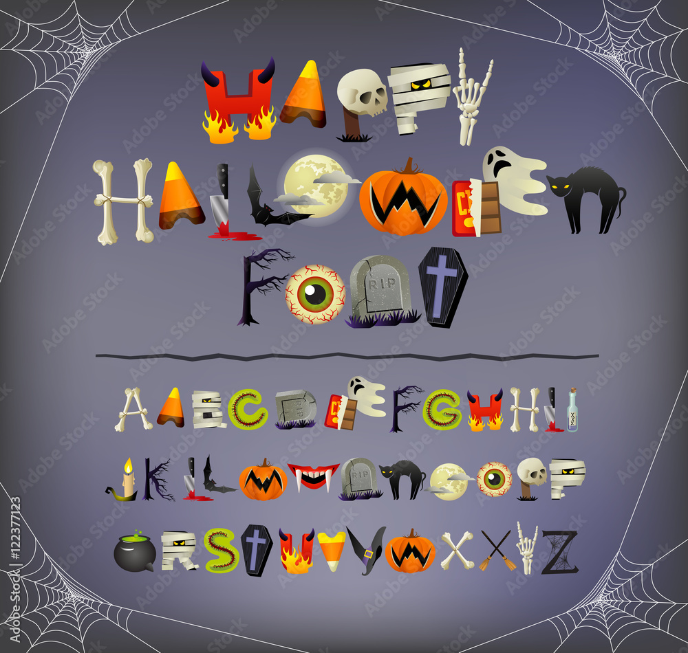 Halloween Number Fonts