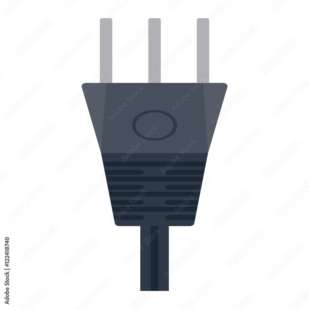 Electrical outlet plug vector illustration. Stock Vector | Adobe Stock