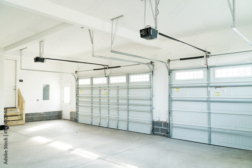 Residential house garage interior Stock Photo | Adobe Stock
