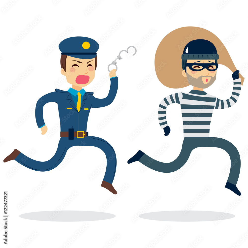 Running Thief Clipart