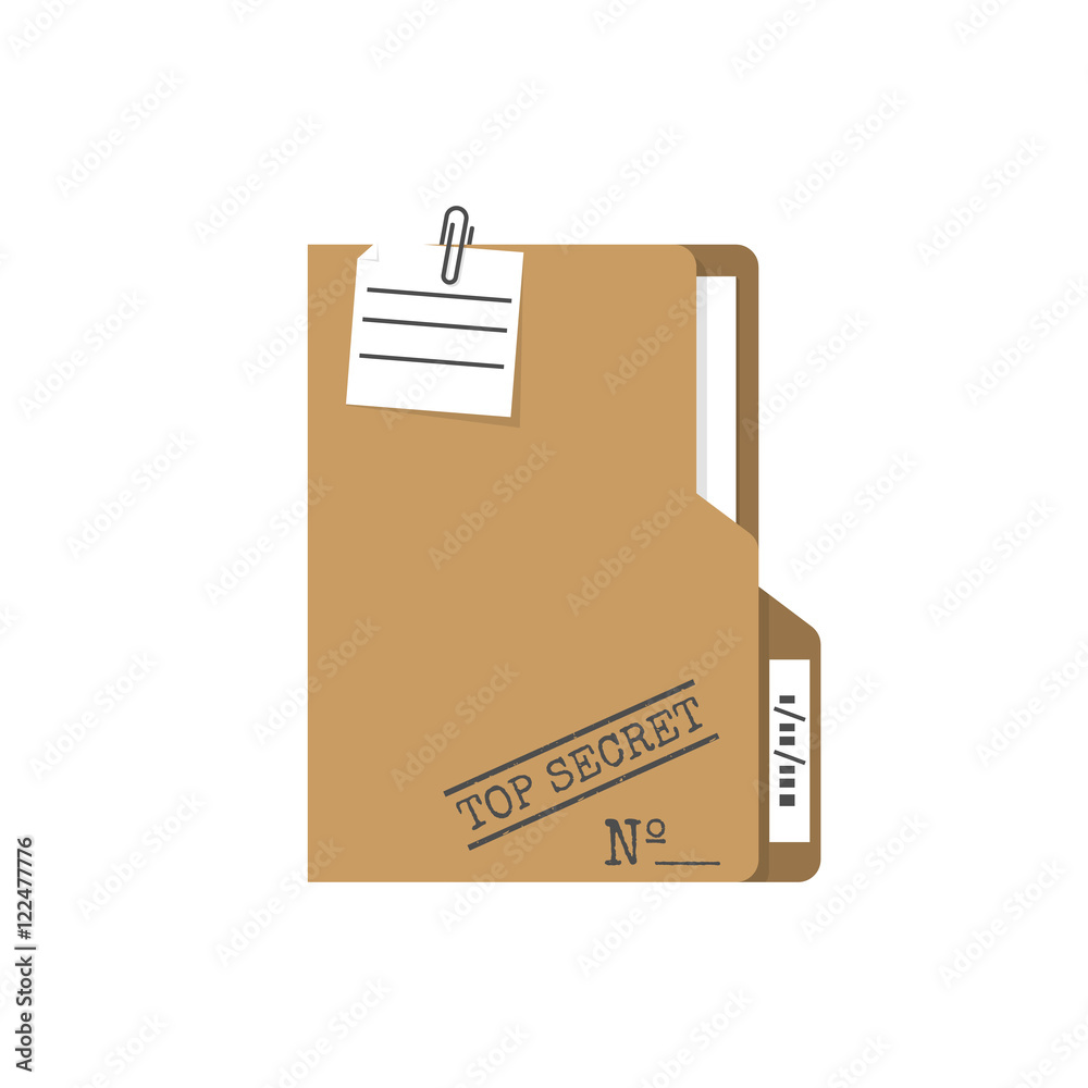 Top Secret folder Stock Vector | Adobe Stock