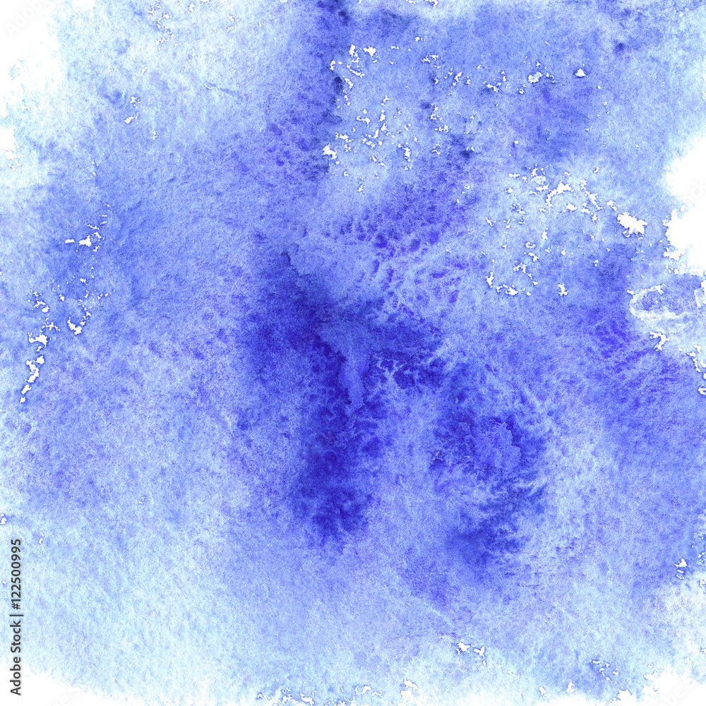 Violet watery illustration.Abstract watercolor hand drawn image.Wet ...