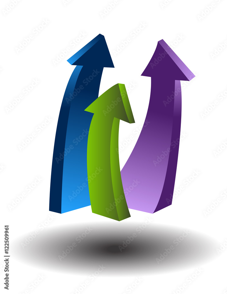 Success arrows creative background with room for text Stock Vector ...