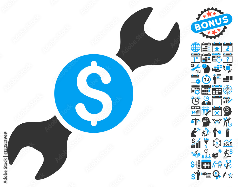Repair Cost icon with bonus calendar and time management pictures ...
