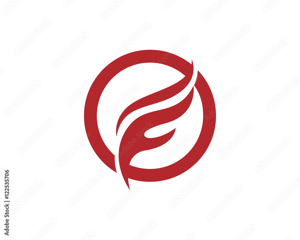 F fire logo Stock Vector | Adobe Stock