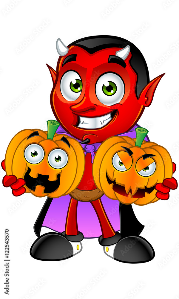 Cartoon Devil Stock Vector | Adobe Stock