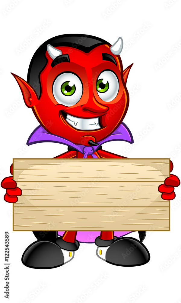 Cartoon Devil Stock Vector | Adobe Stock