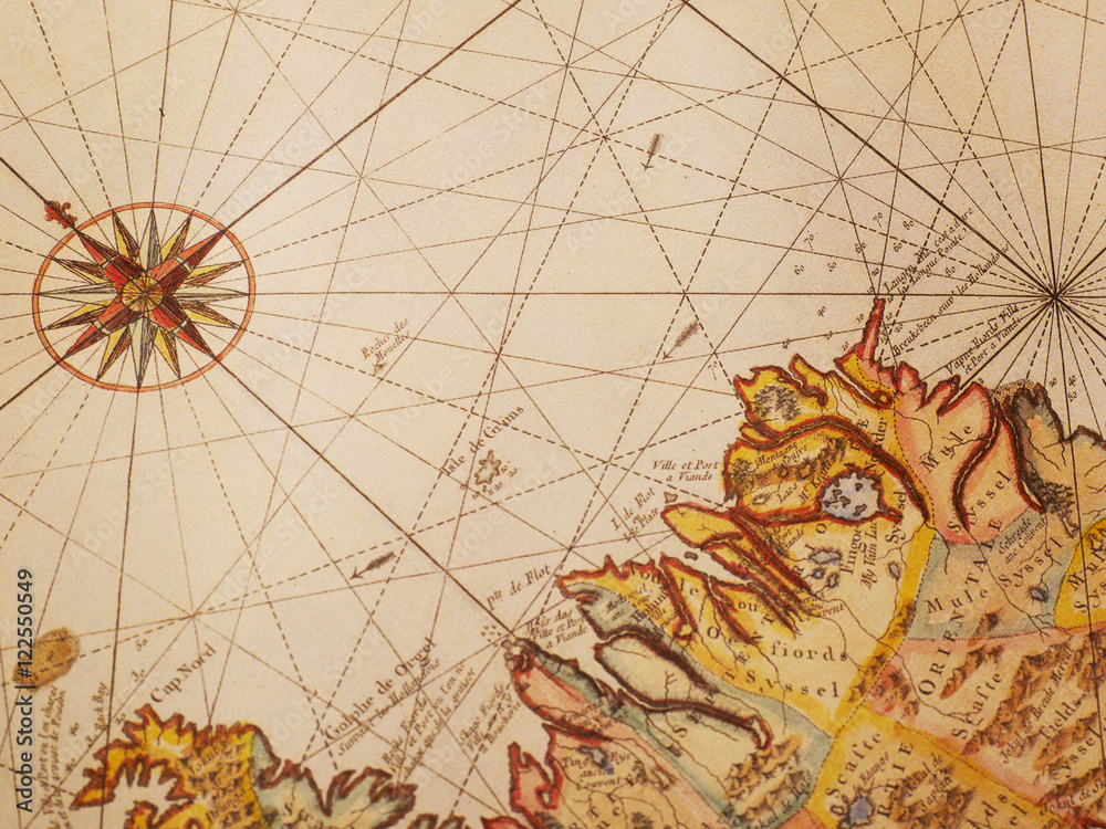 Old map detail Stock Photo | Adobe Stock