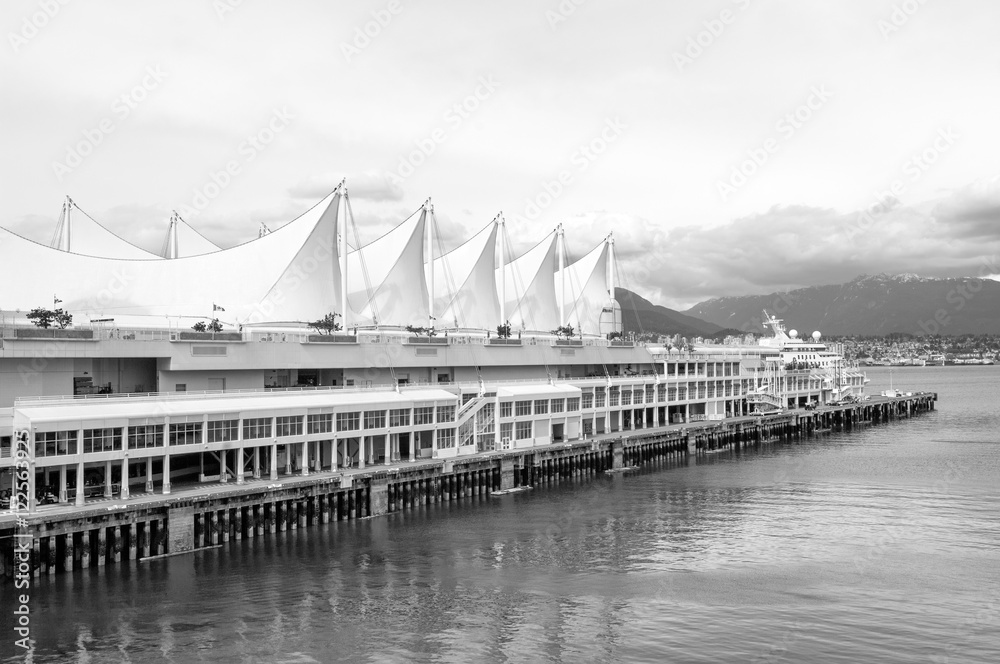 Canada Place, the cruise ship terminal and convention center, Vancouver ...
