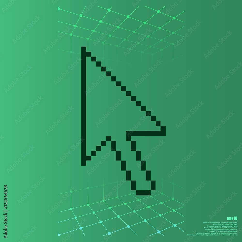 Vector arrow cursor icon Stock Vector | Adobe Stock