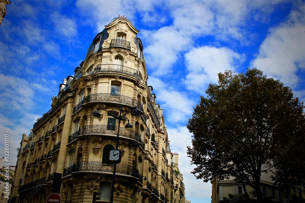 Coin de la rue à Paris, France Stock Photo | Adobe Stock