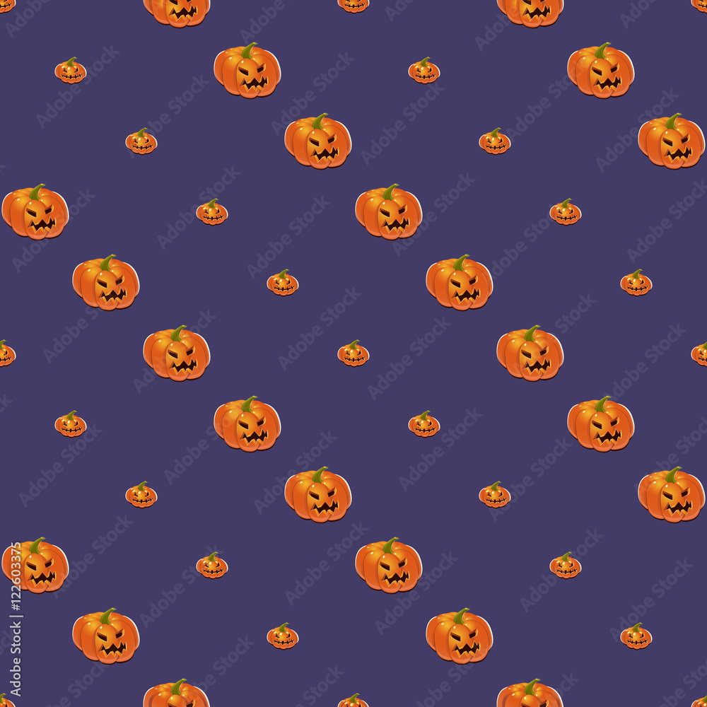 Halloween background with pumpkins Stock Vector | Adobe Stock
