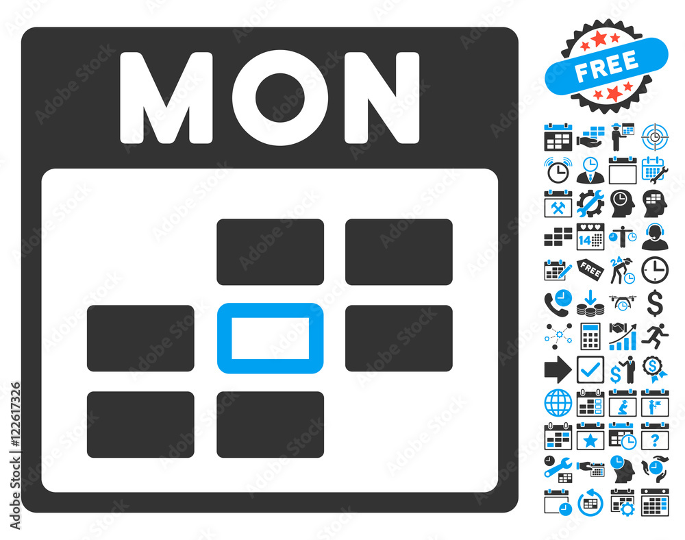 Monday Calendar Page icon with bonus calendar and time management ...
