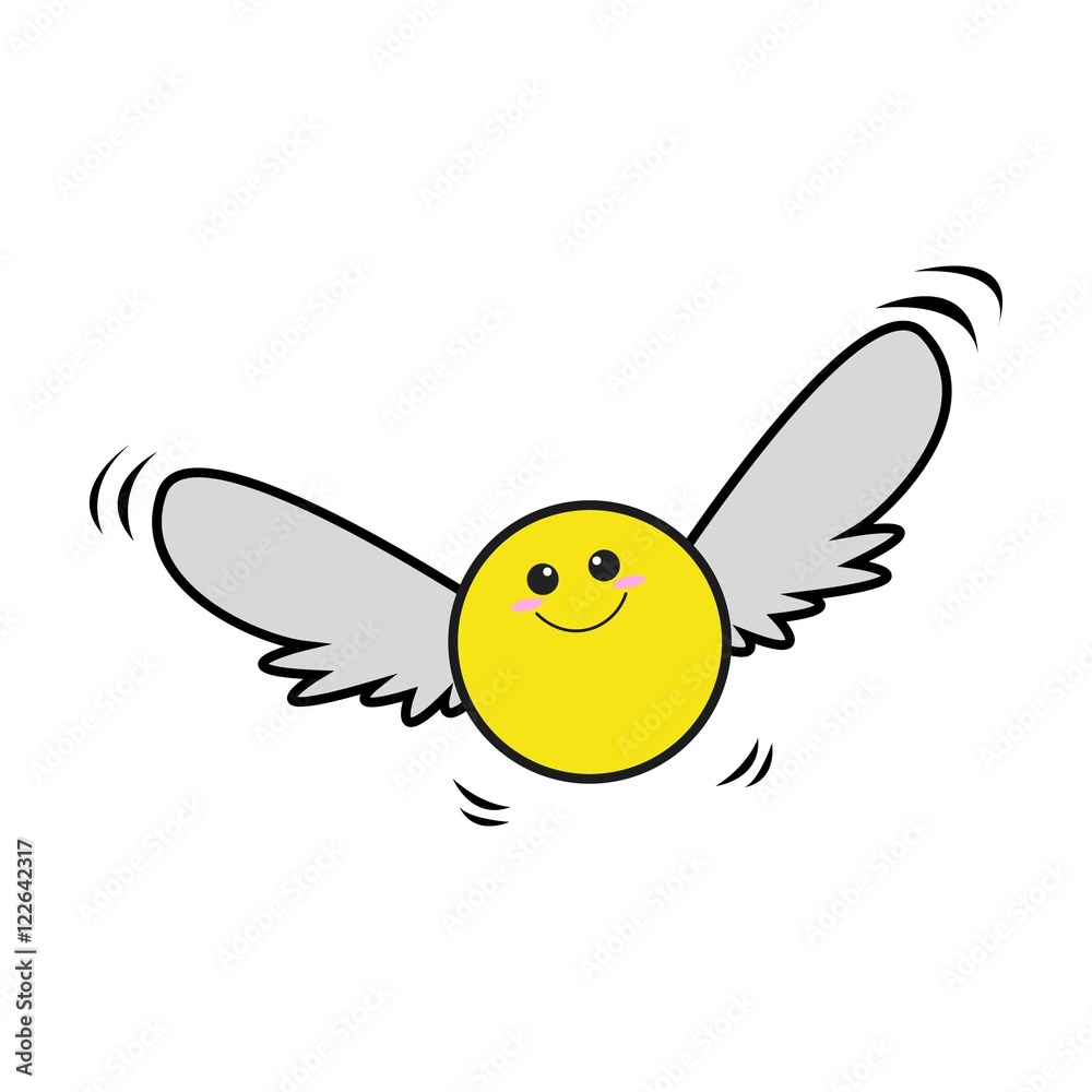 Flying Cartoon Character Stock Vector | Adobe Stock