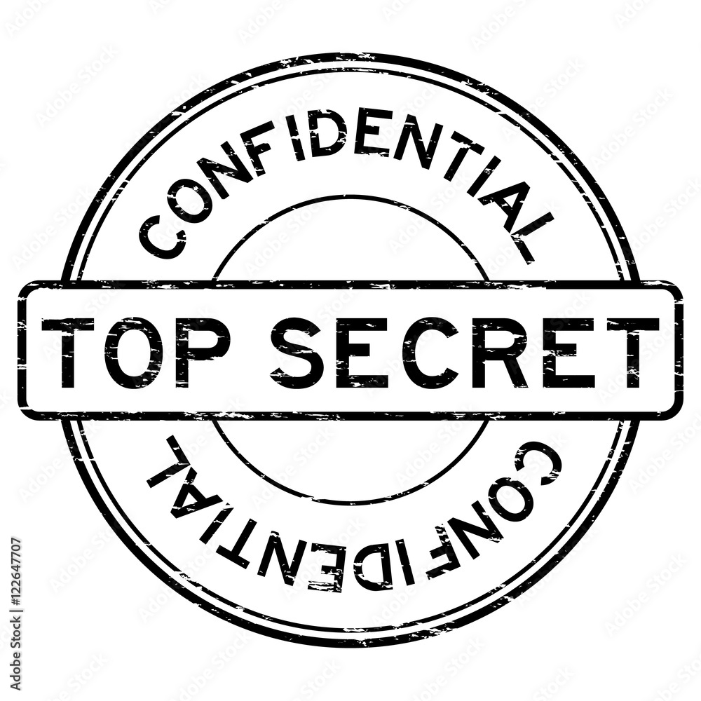 Top Secret Stamp Black