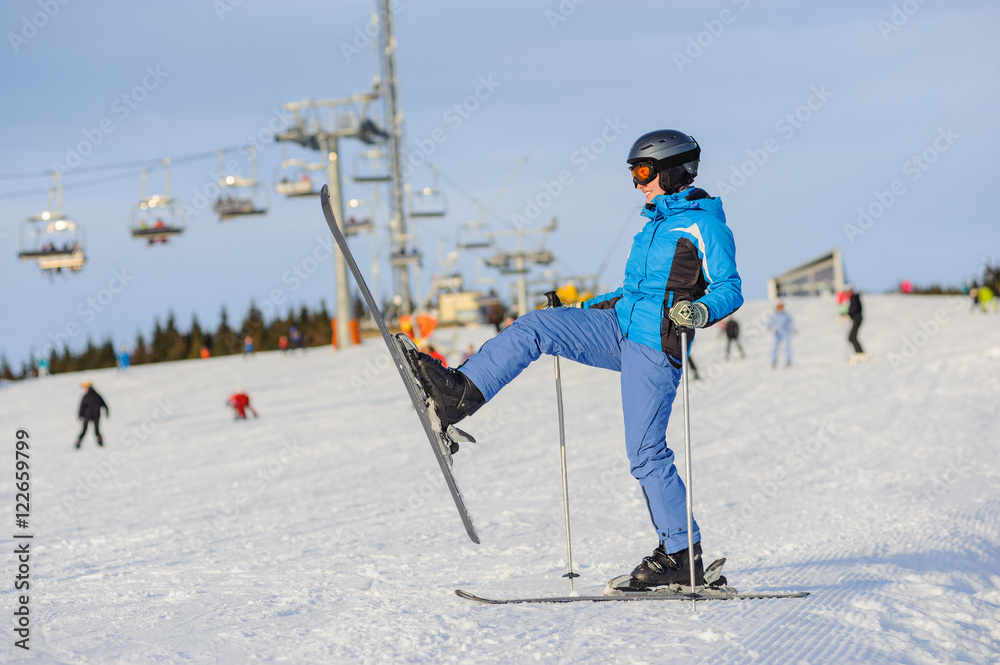 Skier Standing