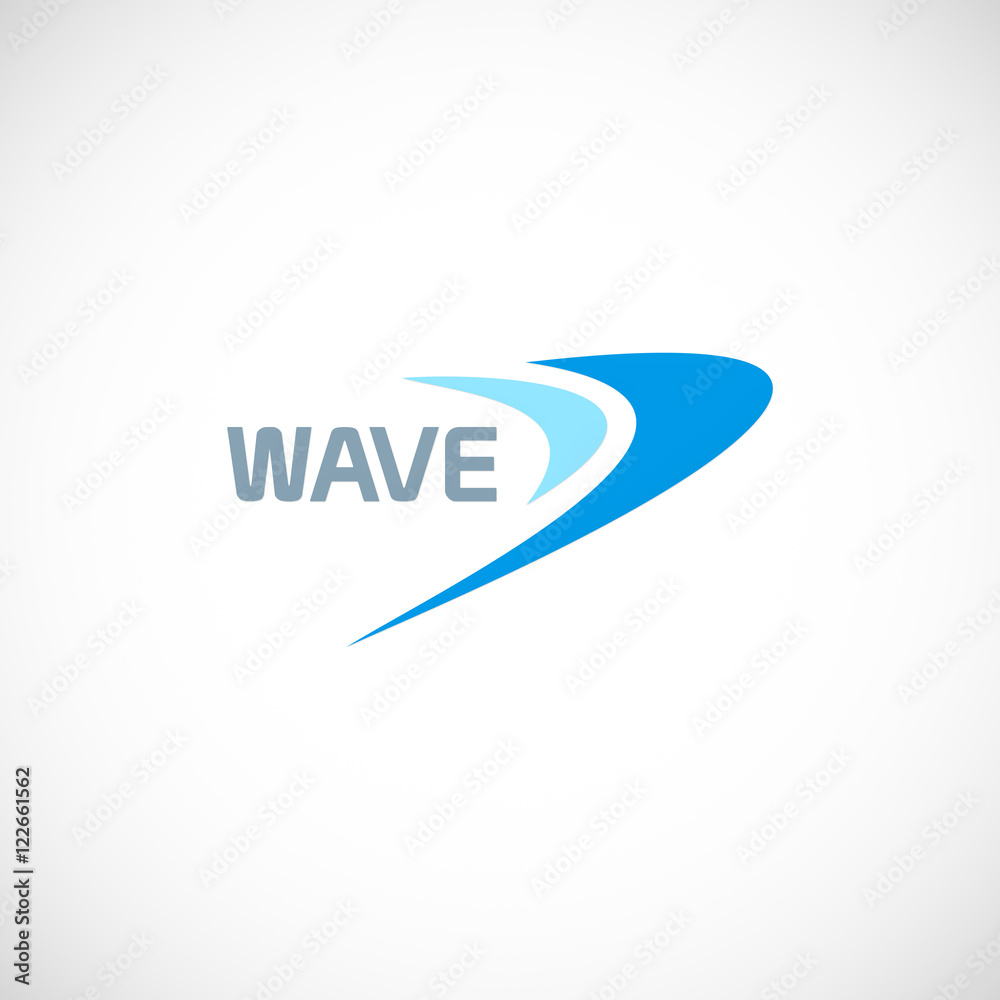 wave loop vector logo Stock Vector | Adobe Stock