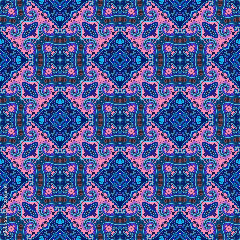 Detailed seamless pattern. Intricate ornament. Vector illustration ...