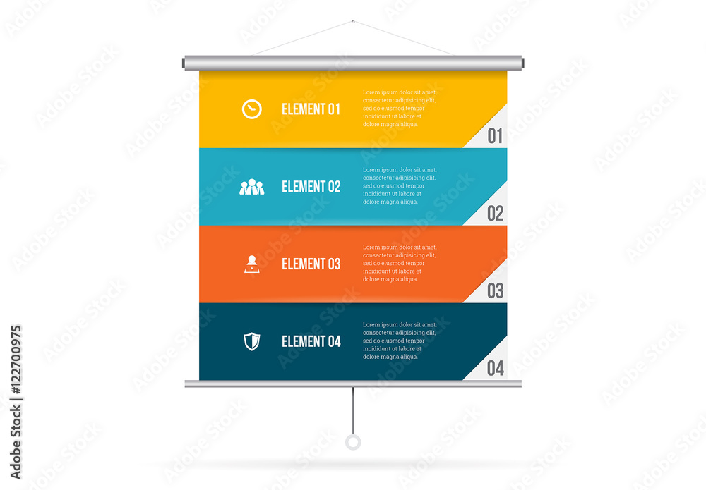 Presentation Screen Infographic Stock Template | Adobe Stock