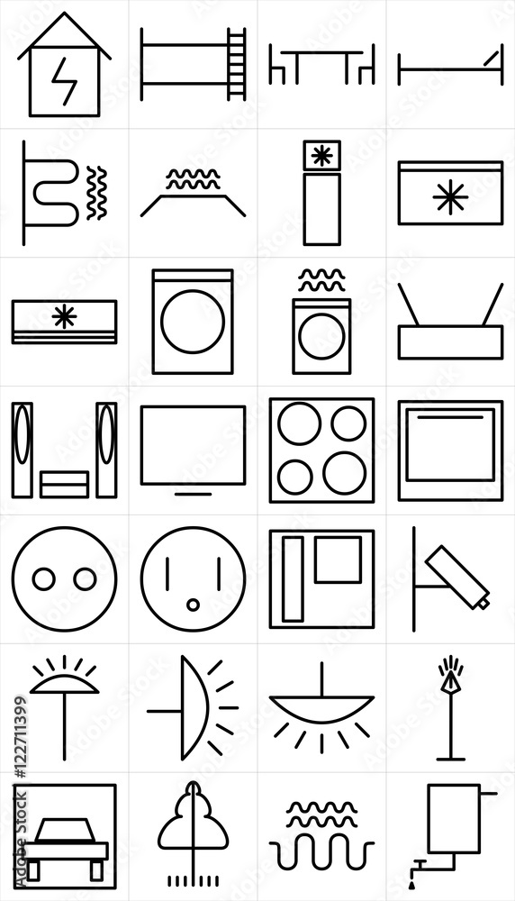 House Electrical Symbols