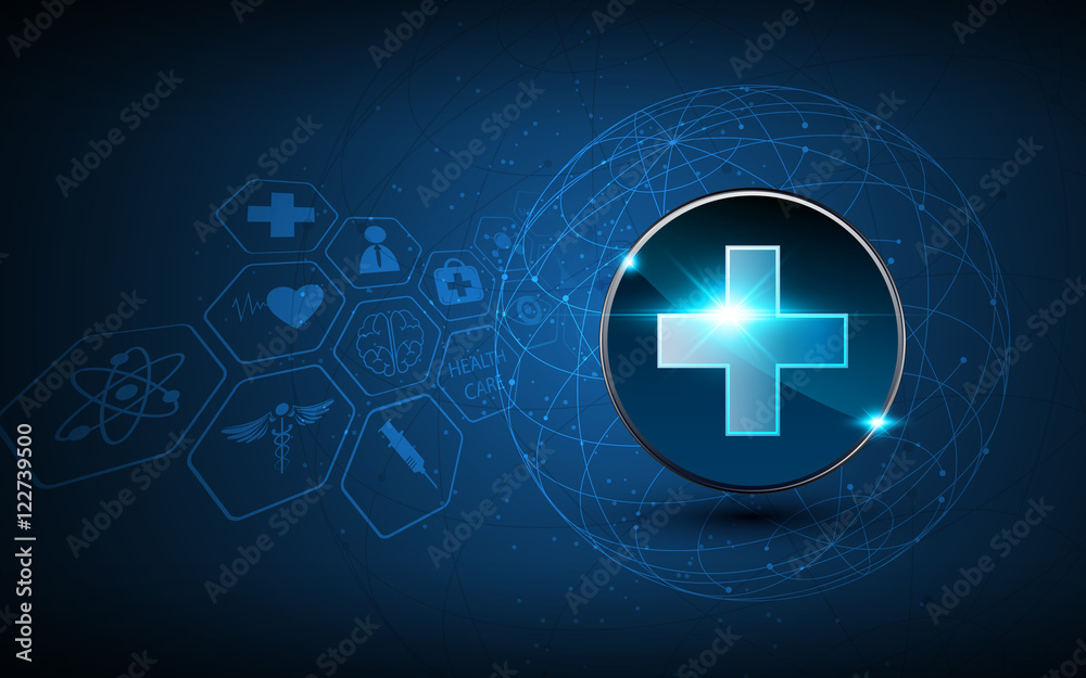 vector medical technology innovation concept design background Stock ...