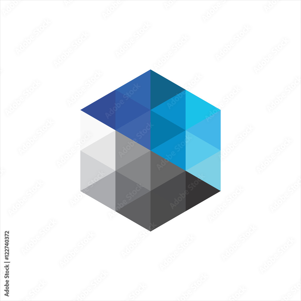Colorful abstract diamond logo Stock Vector | Adobe Stock