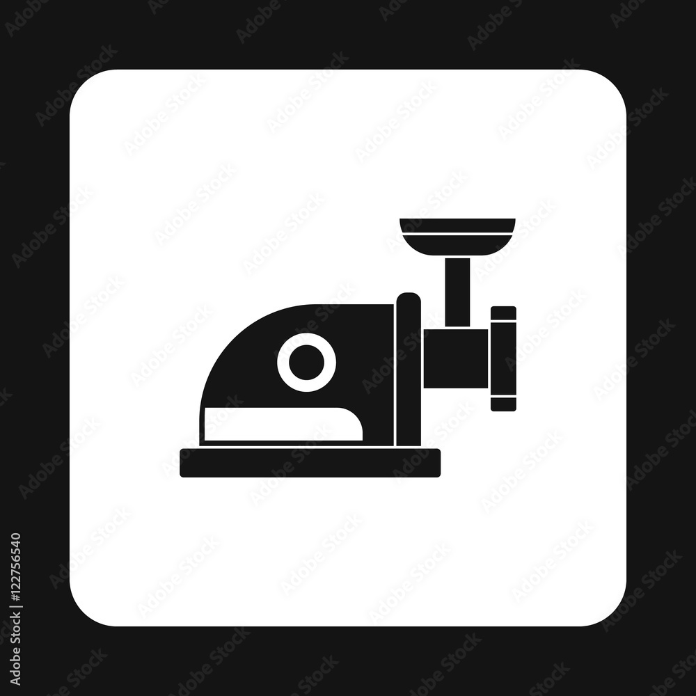 Electric grinder icon in simple style isolated on white background ...