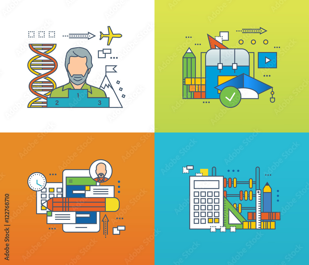 Concept - modern forms of education, success in teaching, learning ...